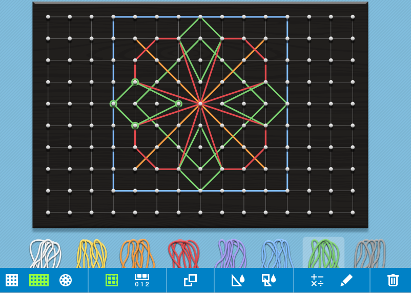 Free App Digital Geoboard By Math Learning Center This Home School